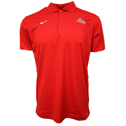 UNM Bookstore Men's Nike Lobos Polo Red