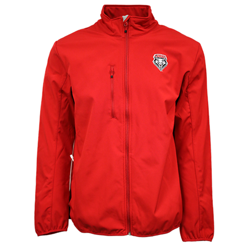 UNM Bookstore Men's C&B Lobos Shield Zip Up Jacket Red