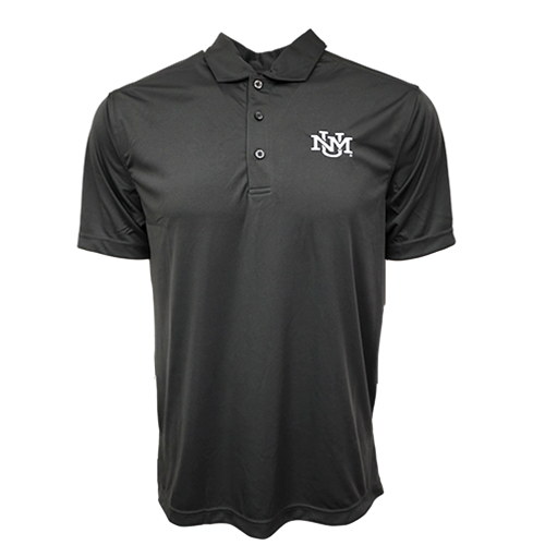 UNM Bookstore Men's C&B UNM Polo Dark Gray