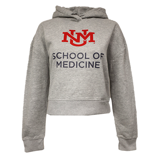 UNM Bookstore Women's District Cropped Hoodie UNM School of Medicine ...