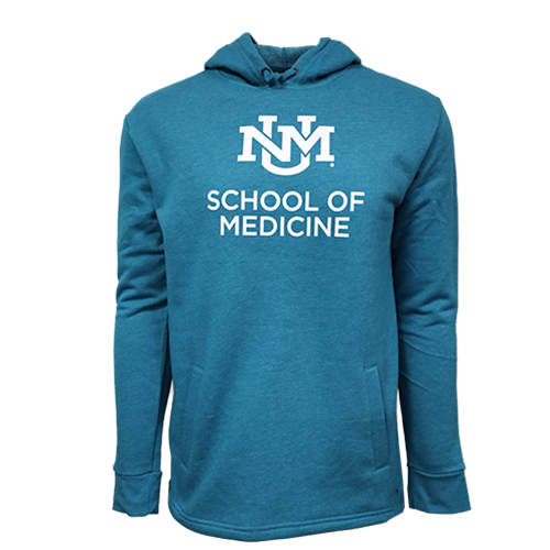 UNM Bookstore Unisex Next Level Apparel Hoodie UNM School of Medicine Teal
