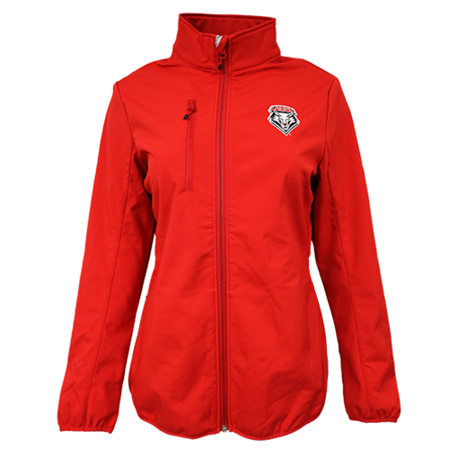 UNM Bookstore Women's C&B Lobos Shield Zip Up Jacket Red