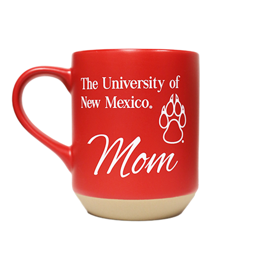 UNM Bookstore Sandstone Mug New Mexico Mom Matte Red