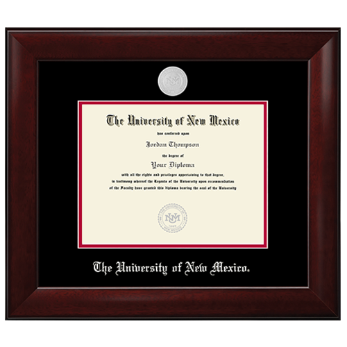 UNM Bookstore Jostens Lancaster Mahogany BA/MA Diploma Frame